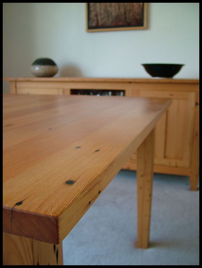 Reclaimed Fir Dining Table and Buffet - FineWoodworking