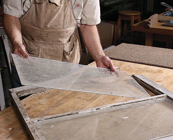 Use vintage glass for cabinet doors - FineWoodworking