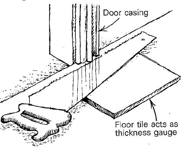 Tiling near trim - Fine Homebuilding