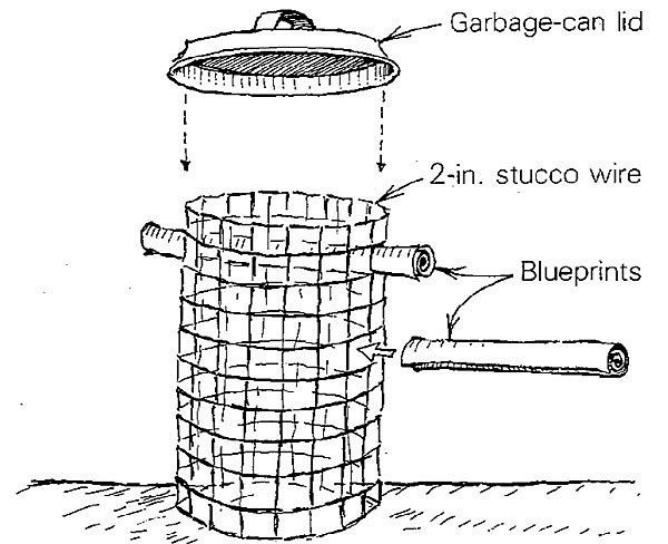 Blueprint basket - Fine Homebuilding