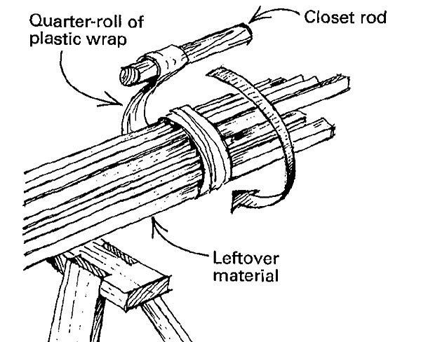 Plastic-wrap bundling - Fine Homebuilding