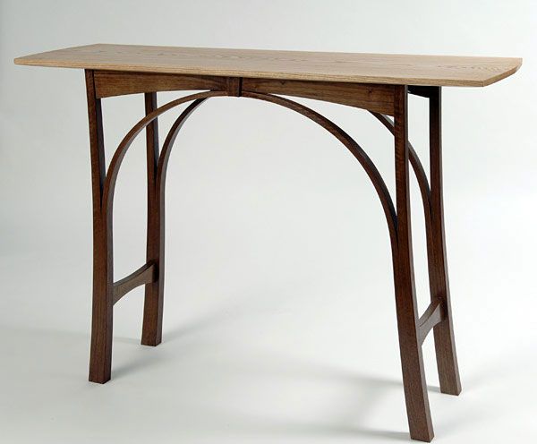 Black Walnut and Ash Hall Table - FineWoodworking