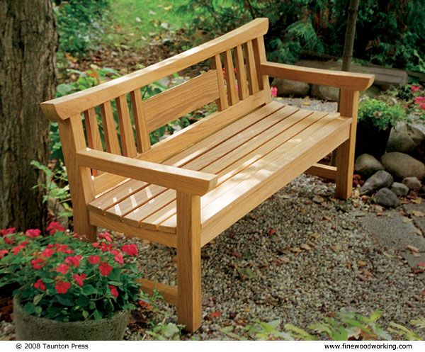Japanese Garden Bench - FineWoodworking