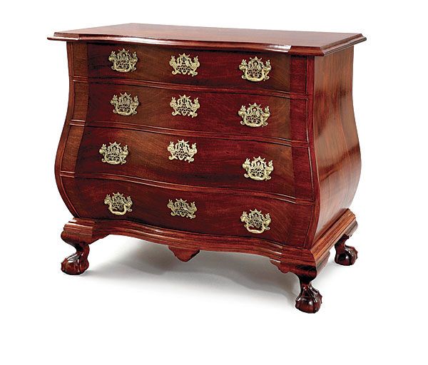 Mahogany Bombe Chest - FineWoodworking