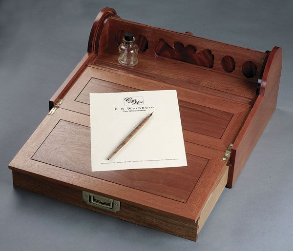 Mahogany-and-Oak Portable Writing Desk - FineWoodworking