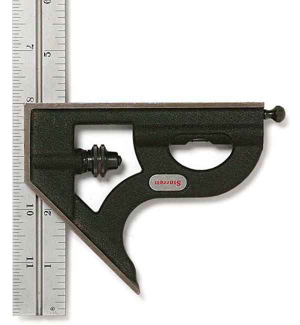 Starrett- 12-in. Satin Chrome Combination Square - FineWoodworking