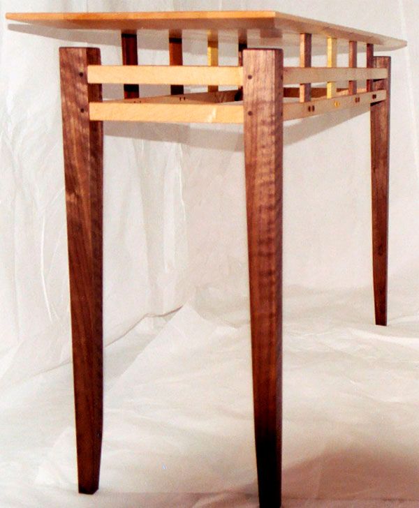 Maple and Walnut Hall Table - FineWoodworking