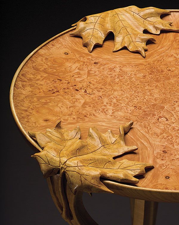 Hand Carved Leaf Table - FineWoodworking