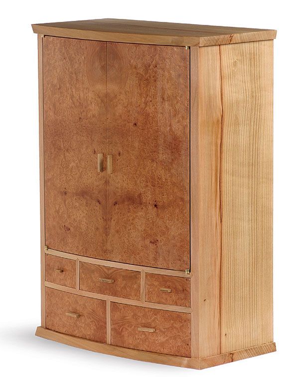 Madrone Jewelry Cabinet - FineWoodworking