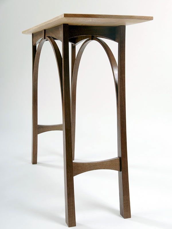 Black Walnut and Ash Hall Table - FineWoodworking