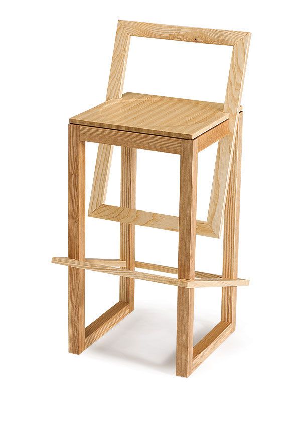 Ash Bar Stool - FineWoodworking
