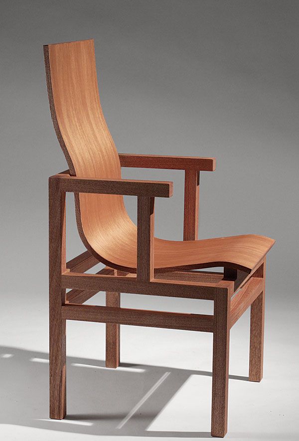 Mahogany Bent-laminated Chair - FineWoodworking