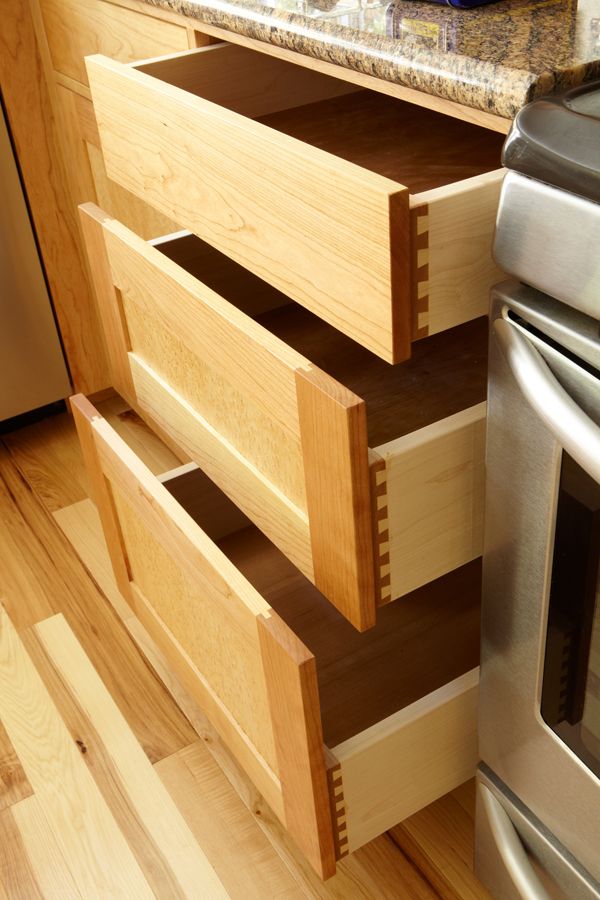 Cherry and Birdseye Maple Kitchen - FineWoodworking