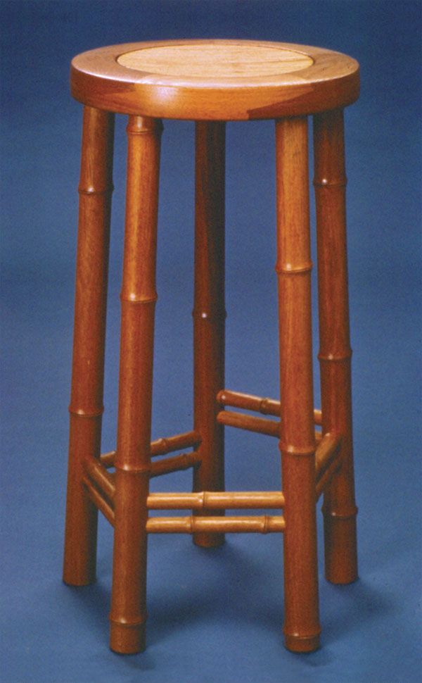 Five-Leg Bamboo-Inspired Stool - FineWoodworking