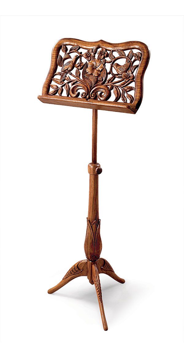 Walnut Music Stand - FineWoodworking