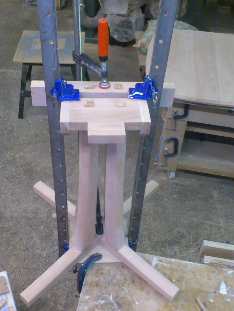 Small Pedestal Dining Table with Pivoting Top - FineWoodworking