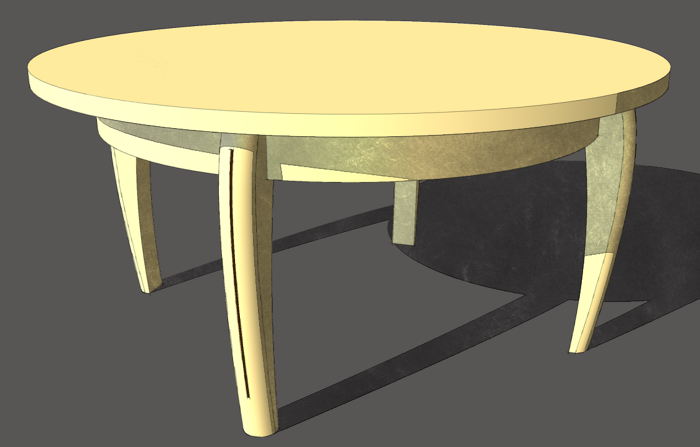 A Curved Leg With a Simple Inlay - FineWoodworking