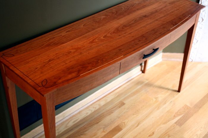 Bow front hall table - FineWoodworking