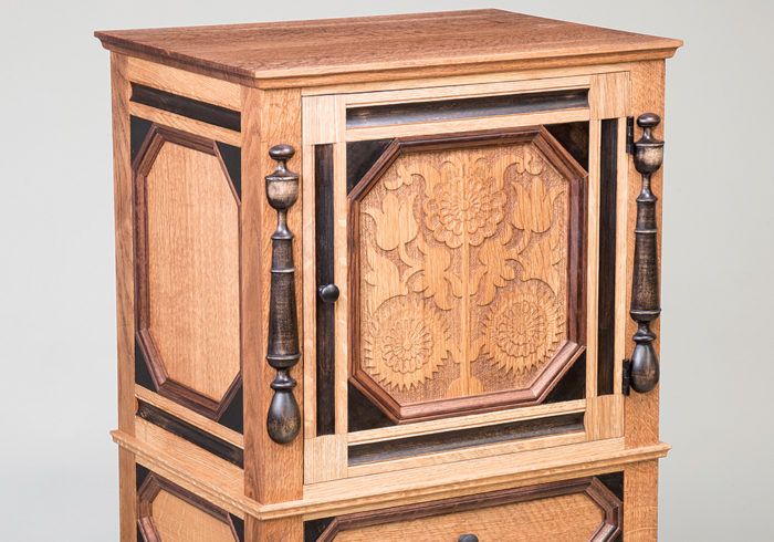 W275 - Floral Cabinet-on-Stand - FineWoodworking