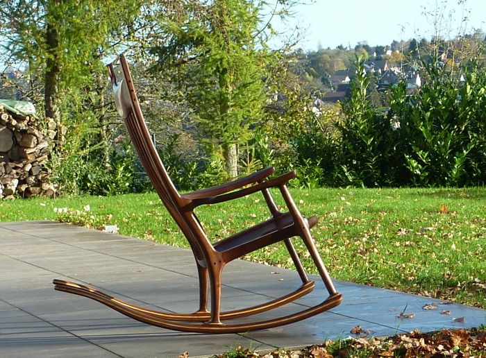 Some aesthetic variation on Sam Maloof design - FineWoodworking