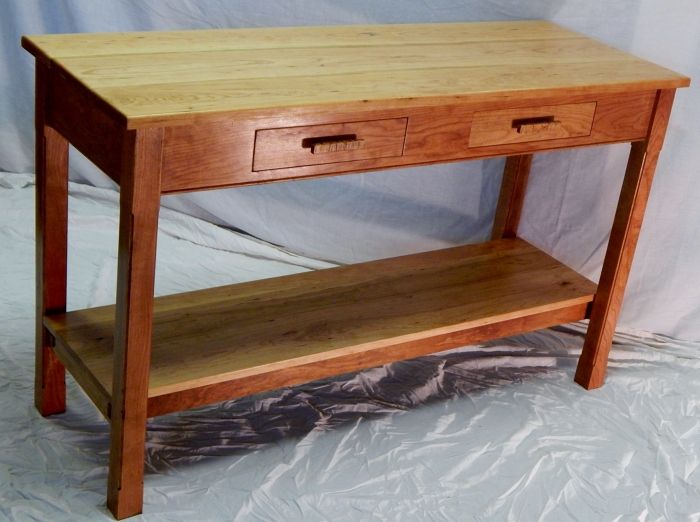 cherry hall table - FineWoodworking
