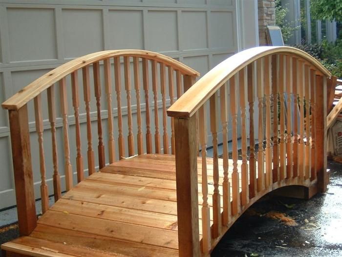 Arched Cedar Garden Bridge - Fine Homebuilding