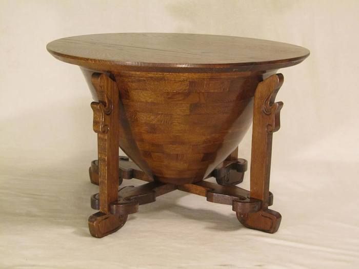 Charles Rohlfs Coal Hod Inspired Coffee Table - FineWoodworking