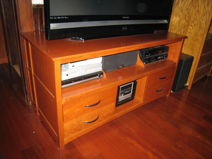 Cherry Entertainment Center for 65" DLP - FineWoodworking