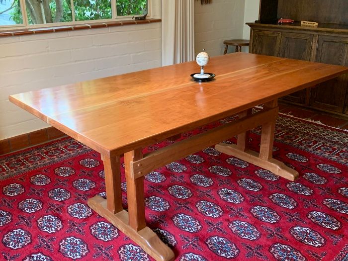 Dining Table with Trestle Base - FineWoodworking