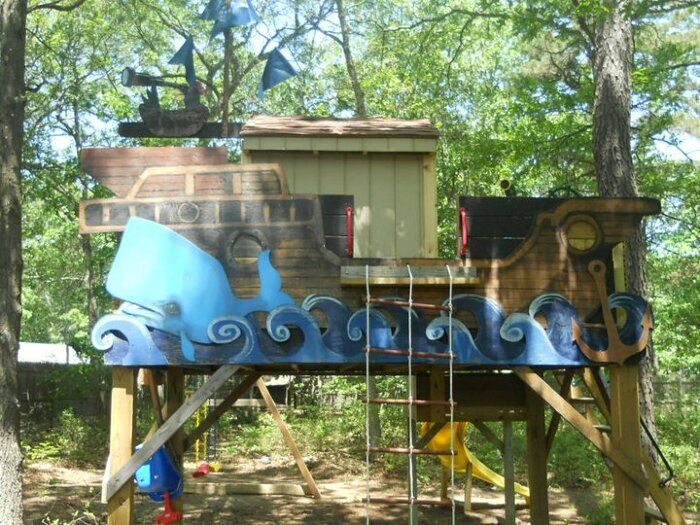 Pirate Ship Swingset - FineWoodworking