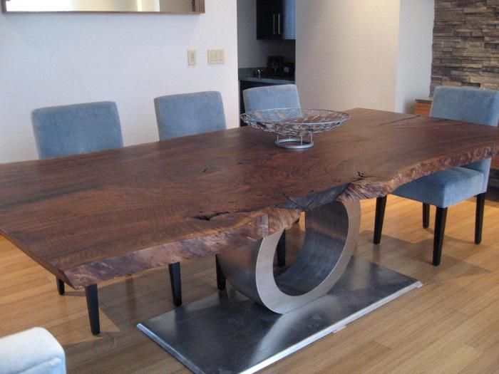 Claro Walnut Dining Table and coffee table - FineWoodworking