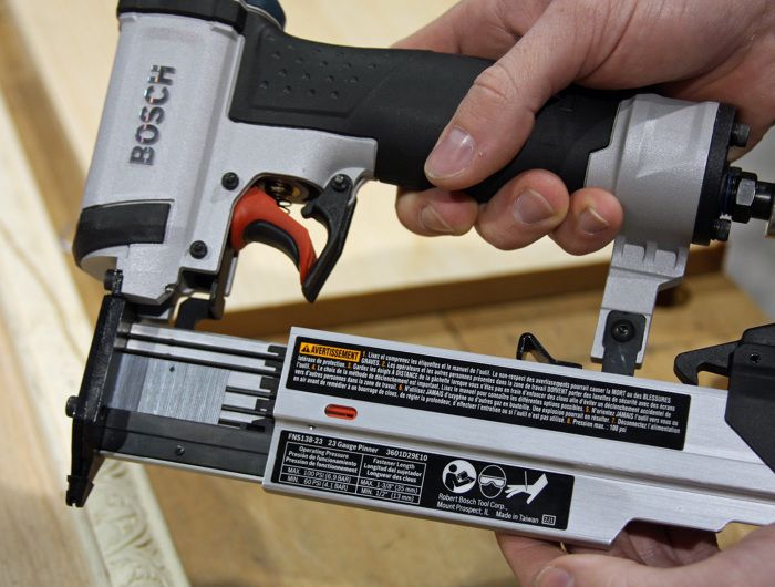 Bosch chopsaw and pin nailer pack in the value - FineWoodworking