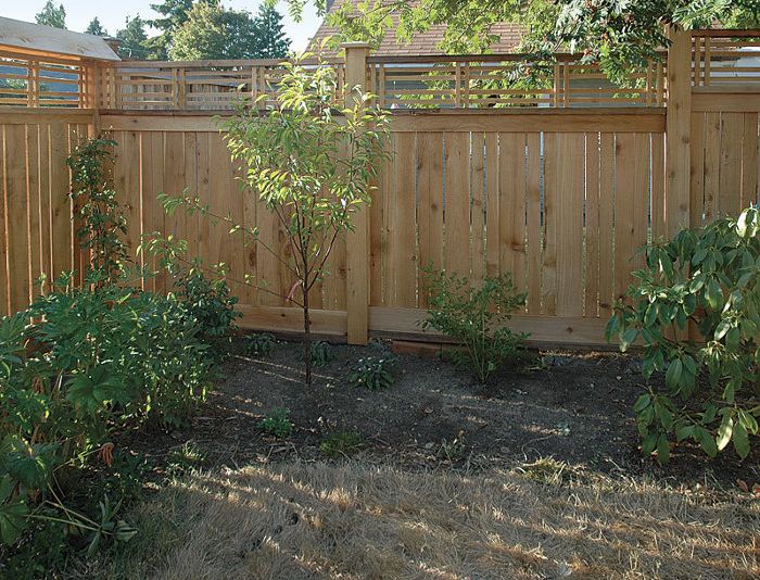 Craftsman Style Privacy Fence