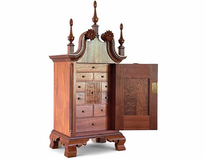 Inspired-Chippendale Spice Cabinet - FineWoodworking
