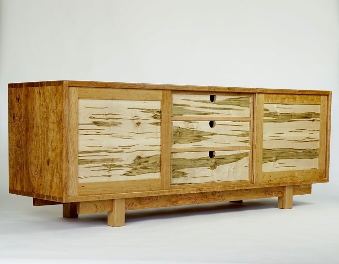cherry and ambrosia maple Sideboard - FineWoodworking