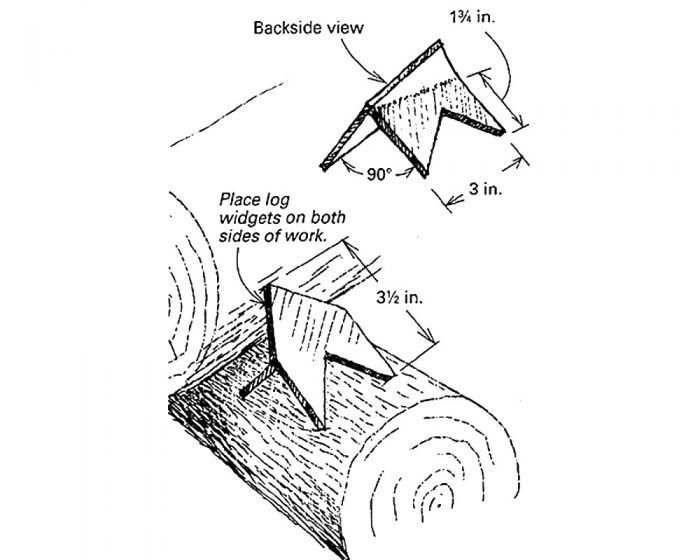 Holding Logs Steady - Fine Homebuilding