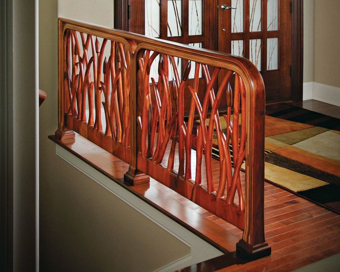 Walnut and Cherry Railing - FineWoodworking