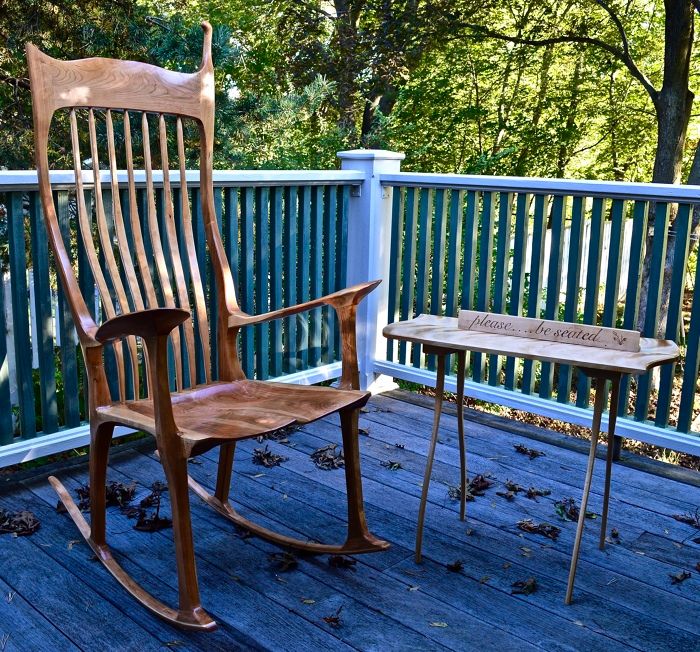 cherry rocker - FineWoodworking