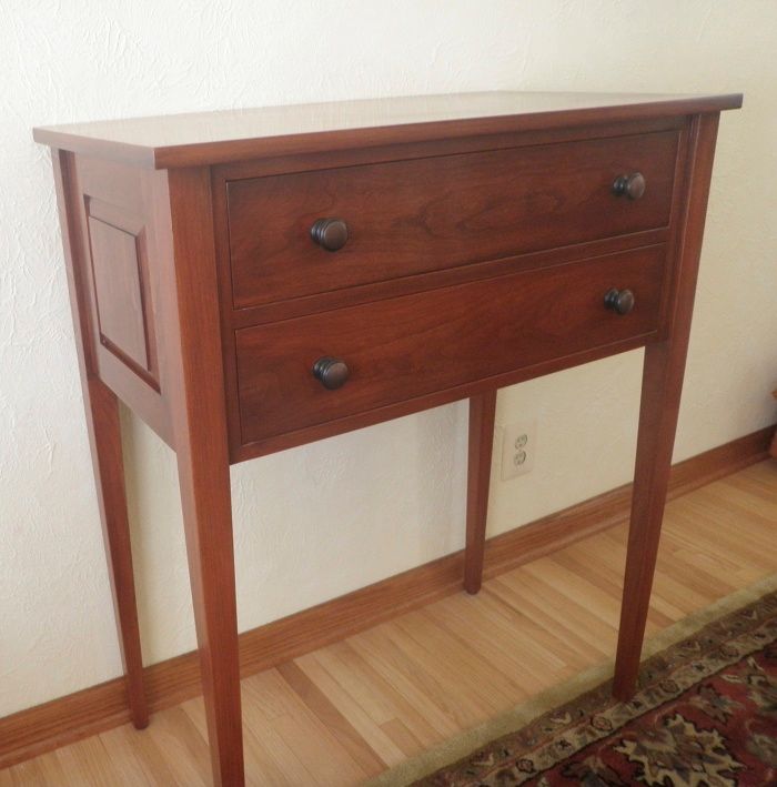 Solid Cherry Sideboard with small matching side table - FineWoodworking