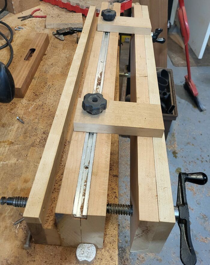 mortising jig/moxon vise - FineWoodworking