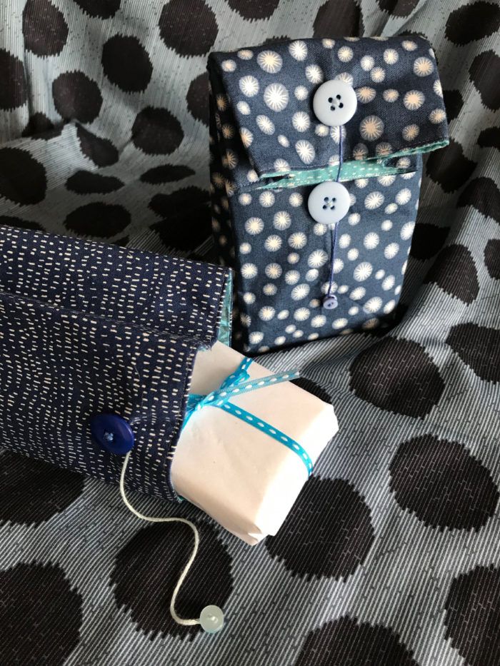 Holiday Fabric Gift Bags - Threads