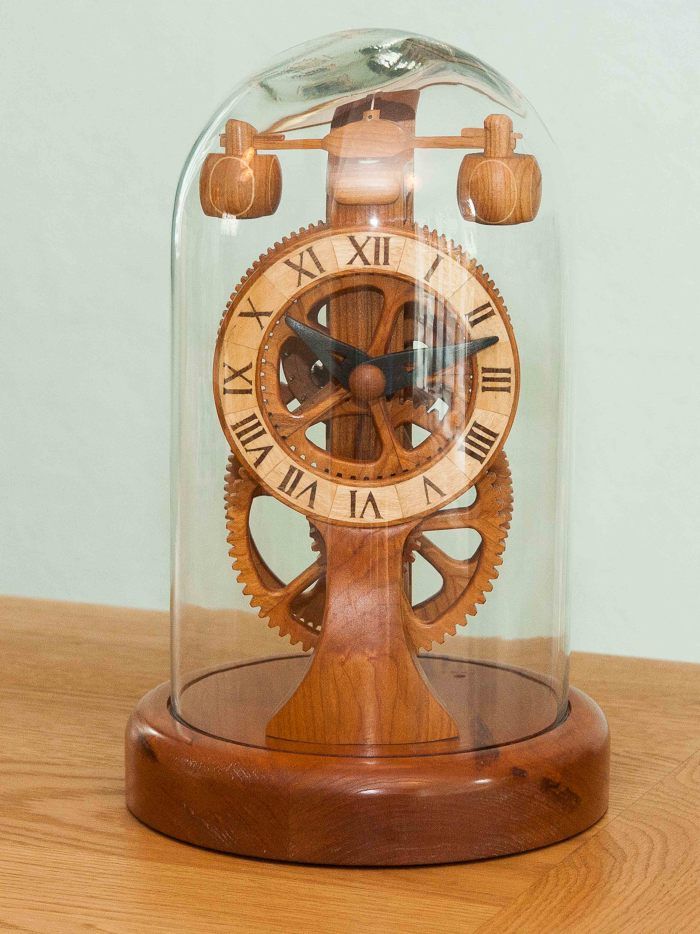 Glass Dome Wooden Clock - FineWoodworking