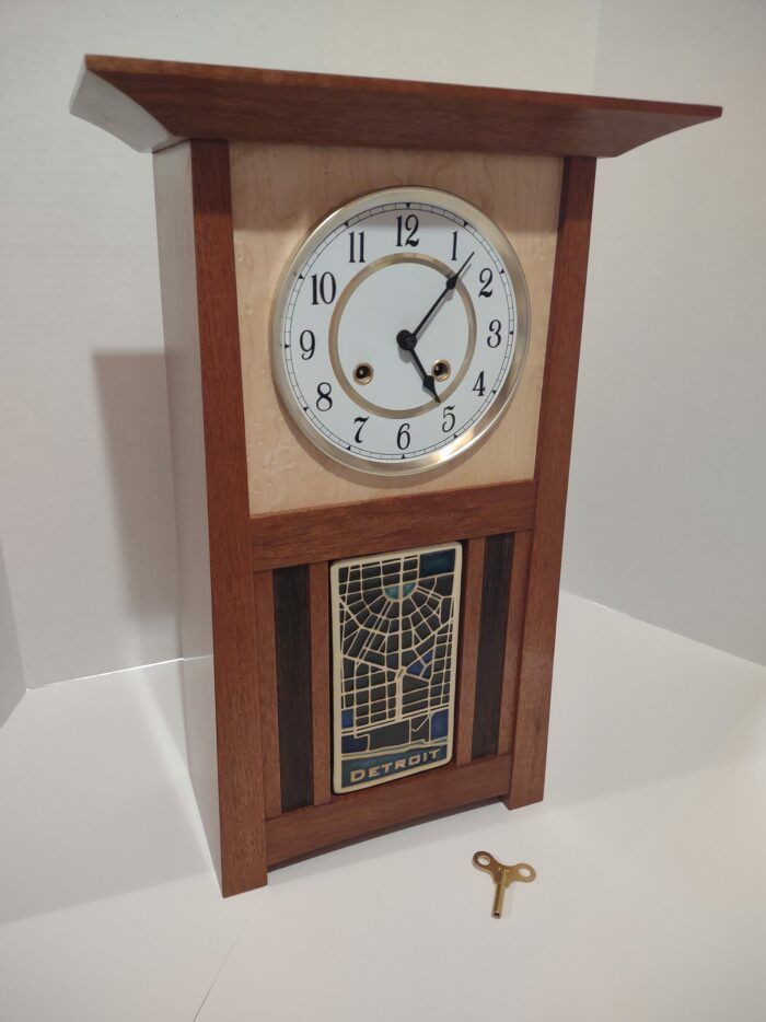 Traditional Clock with Inset Tile - FineWoodworking