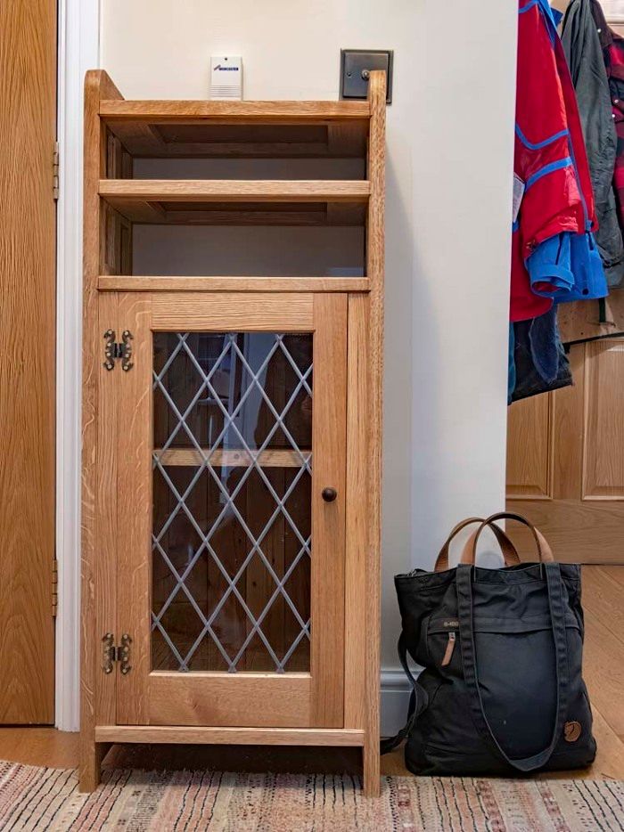 A small oak frame & panel hall cabinet - FineWoodworking