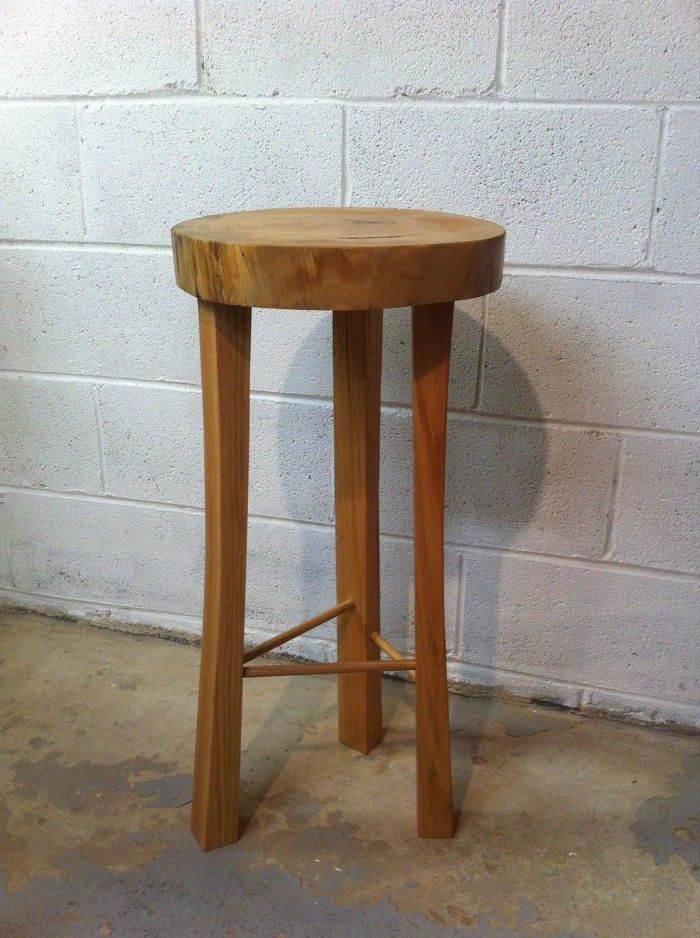Hickory stump stool - FineWoodworking