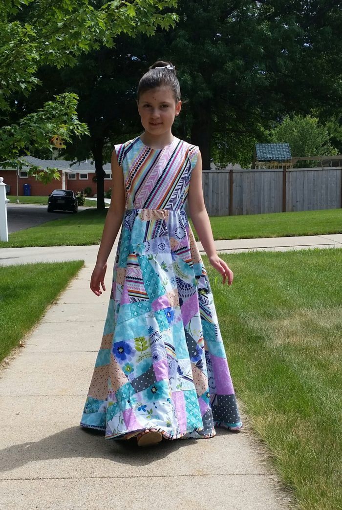 Girls quilted dress - Threads