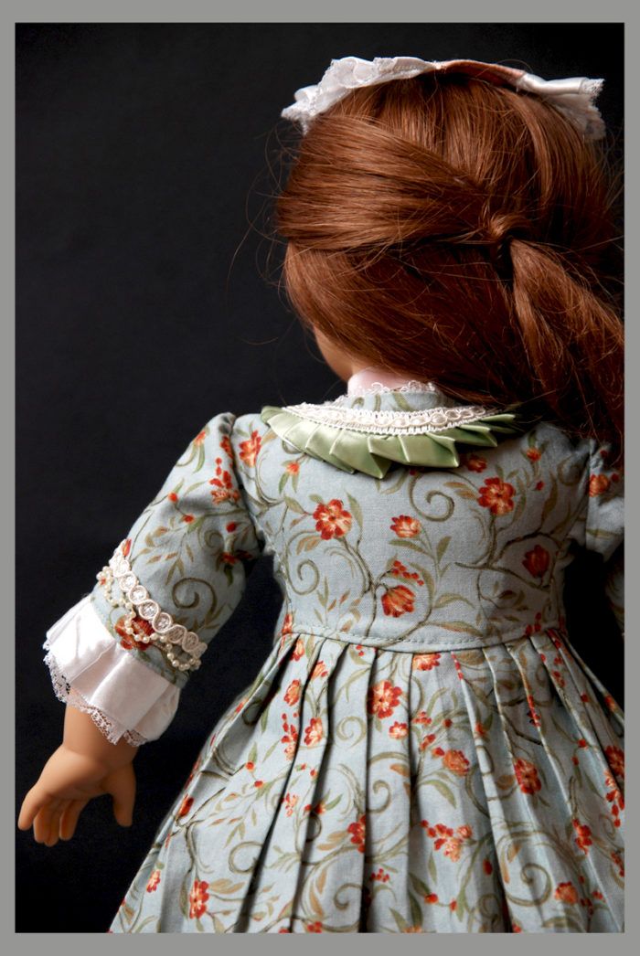 Colonial Gown w/ Quilted Petticoat by Dollhouse Designs for American ...