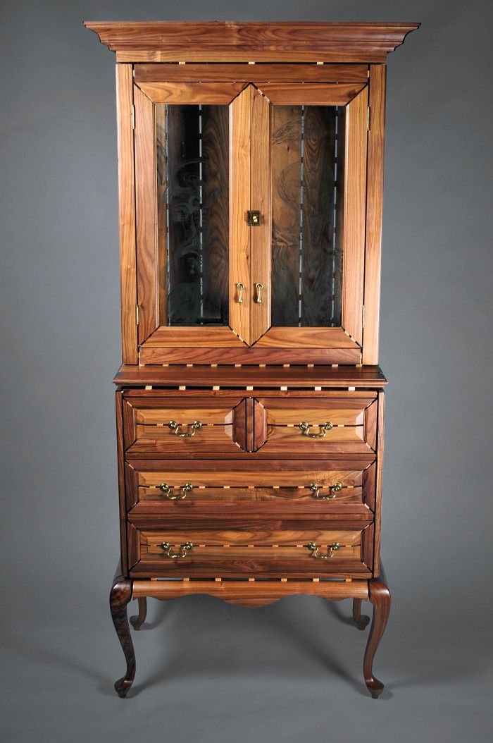 walnut highboy - FineWoodworking