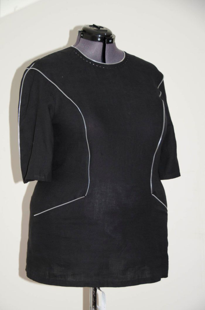 Zipper Trimmed Garment - Threads
