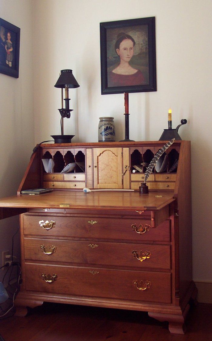 Slant top desk - FineWoodworking
